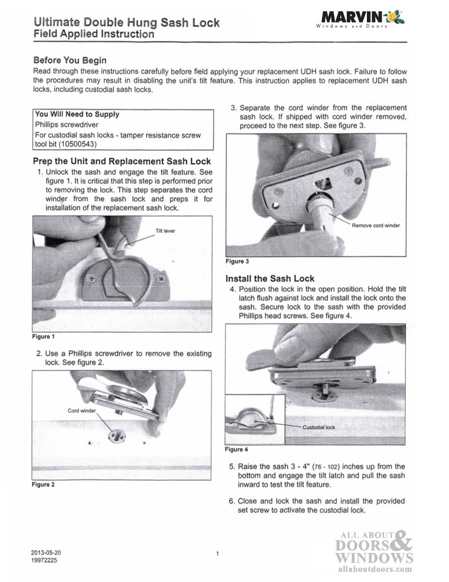 Marvin Sash Lock Replacement Marvin Ultimate Double Hung Sash Lock With ...