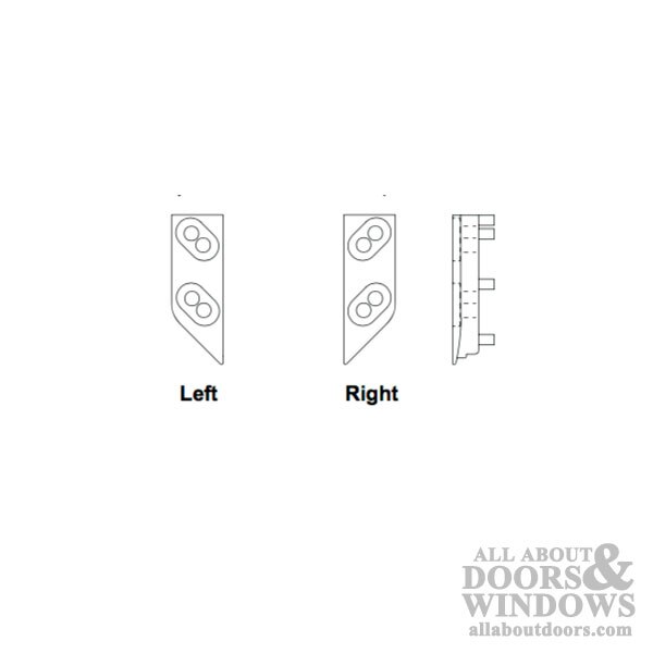 Weathershield Visions 2000 Multipoint Lock Keeper - LH