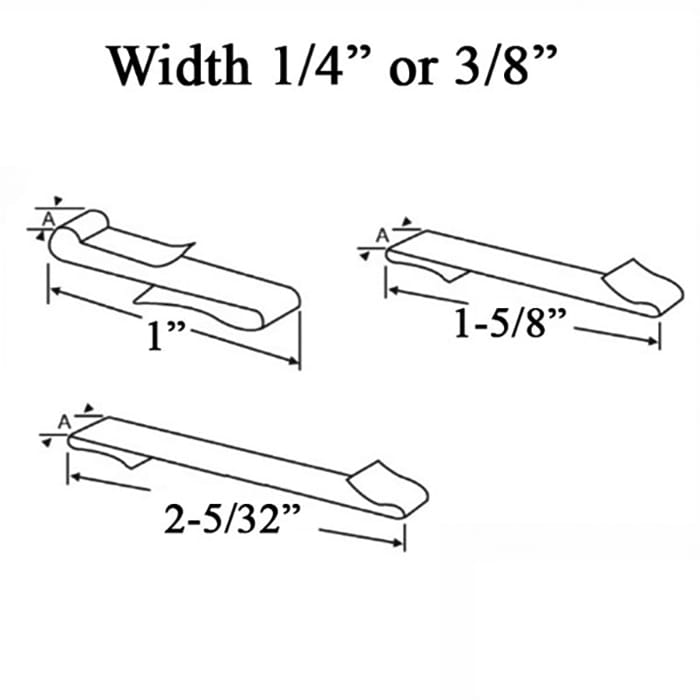 Channel Balance Clip | 1-5/8" x 1/4" | Jamb Liner attachment