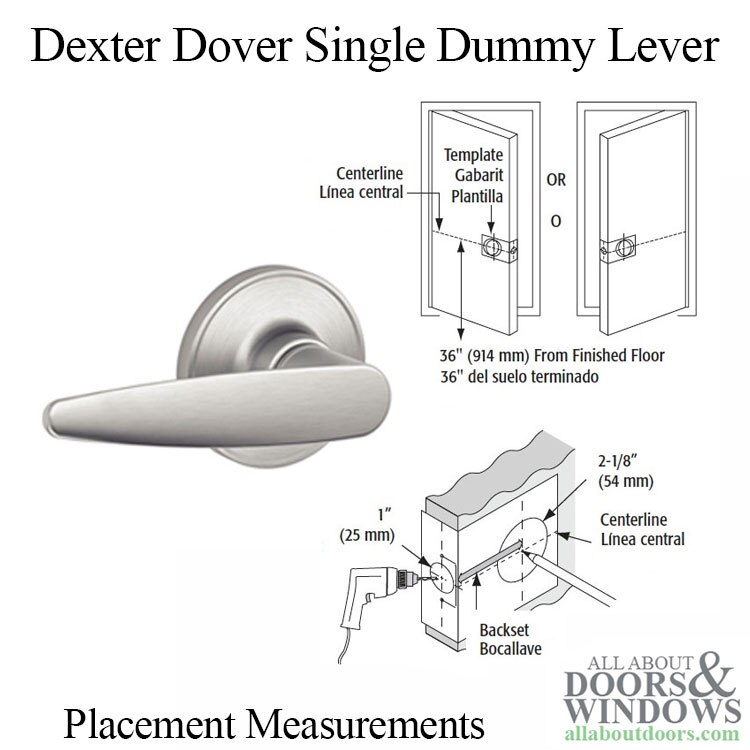 Dexter Builder Grade Dover Single Dummy Lever