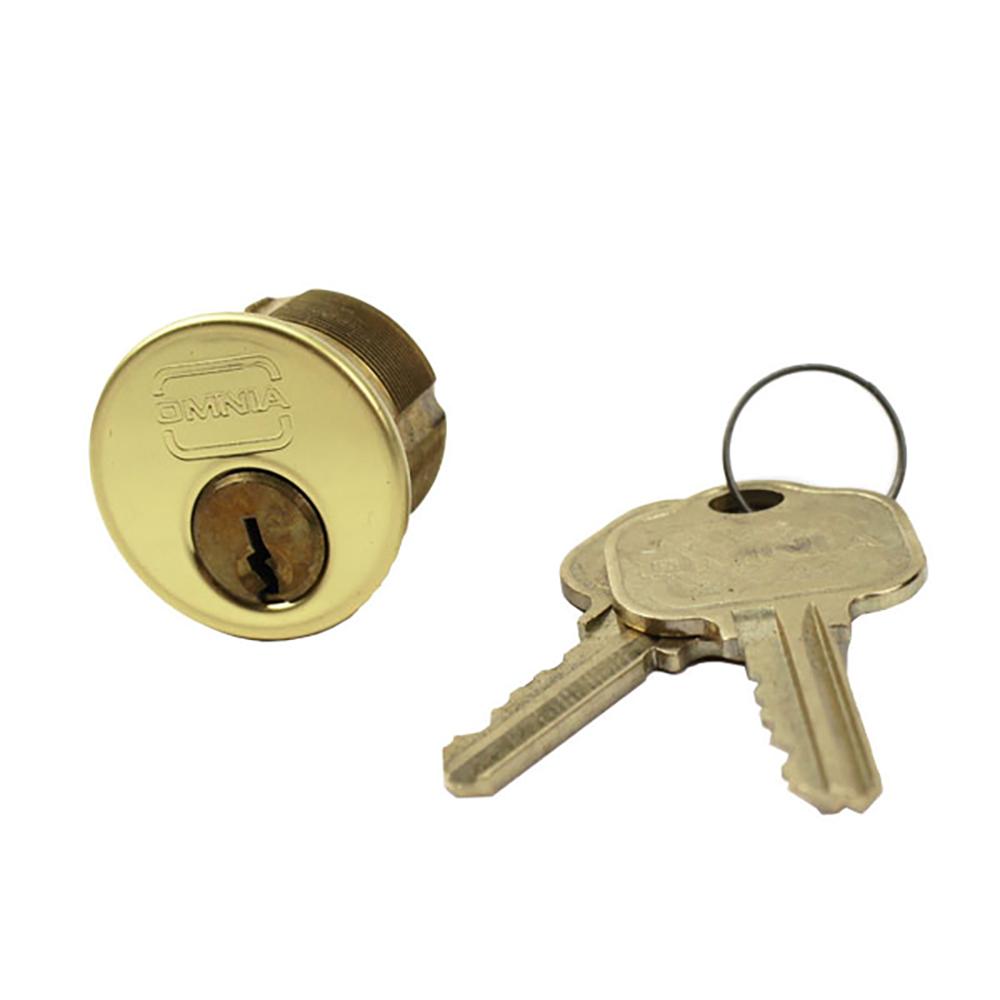 Omnia 1/2" Traditional Single Cylinder Auxiliary Tubular Deadbolt