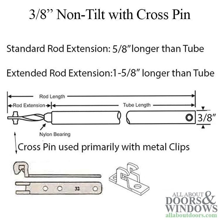 Spiral Non-Tilt Cross Pin Balance Rod