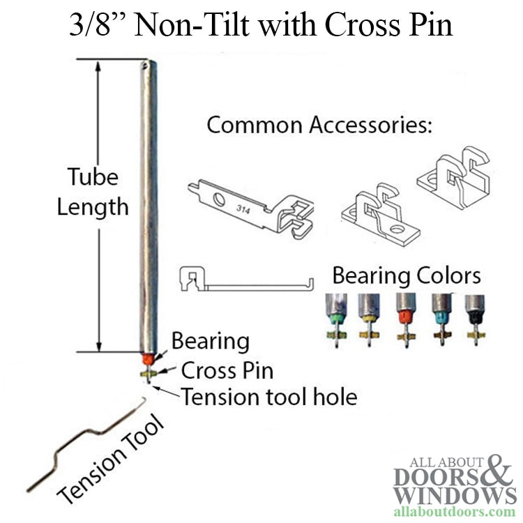 Spiral Non-Tilt Cross Pin Balance Rod