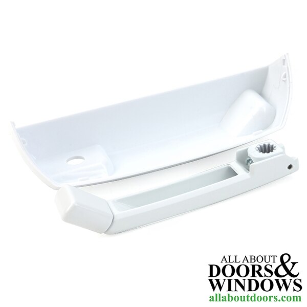 Contemporary Folding Handle with Cover LH Green Dot