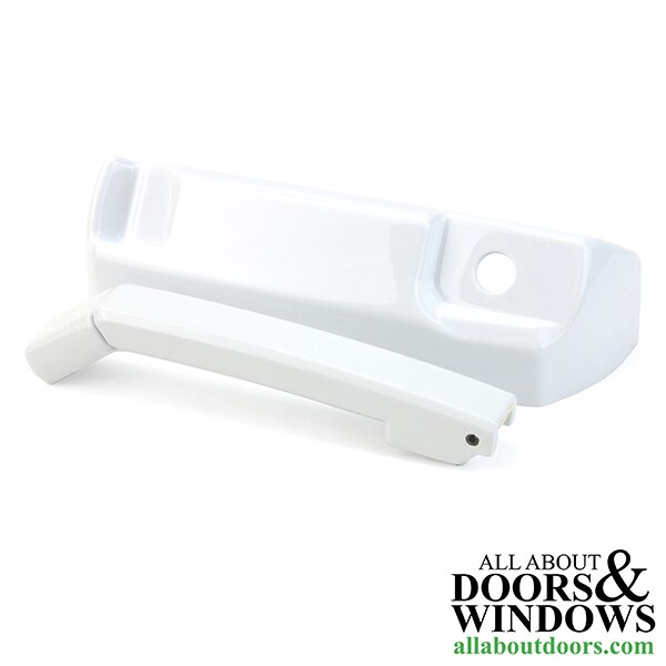 Contemporary Folding Handle with Cover LH Green Dot