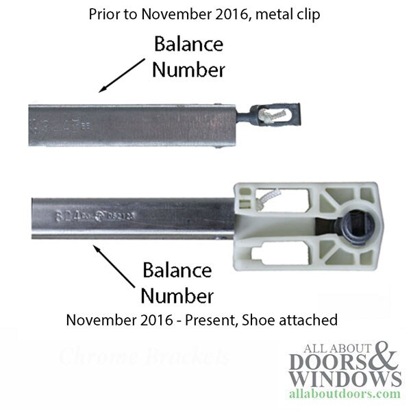 Andersen® 400 Series Tilt-Wash double-hung windows Balance Information