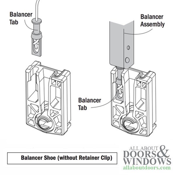 Andersen® 400 Series Tilt-Wash double-hung windows Balance Information